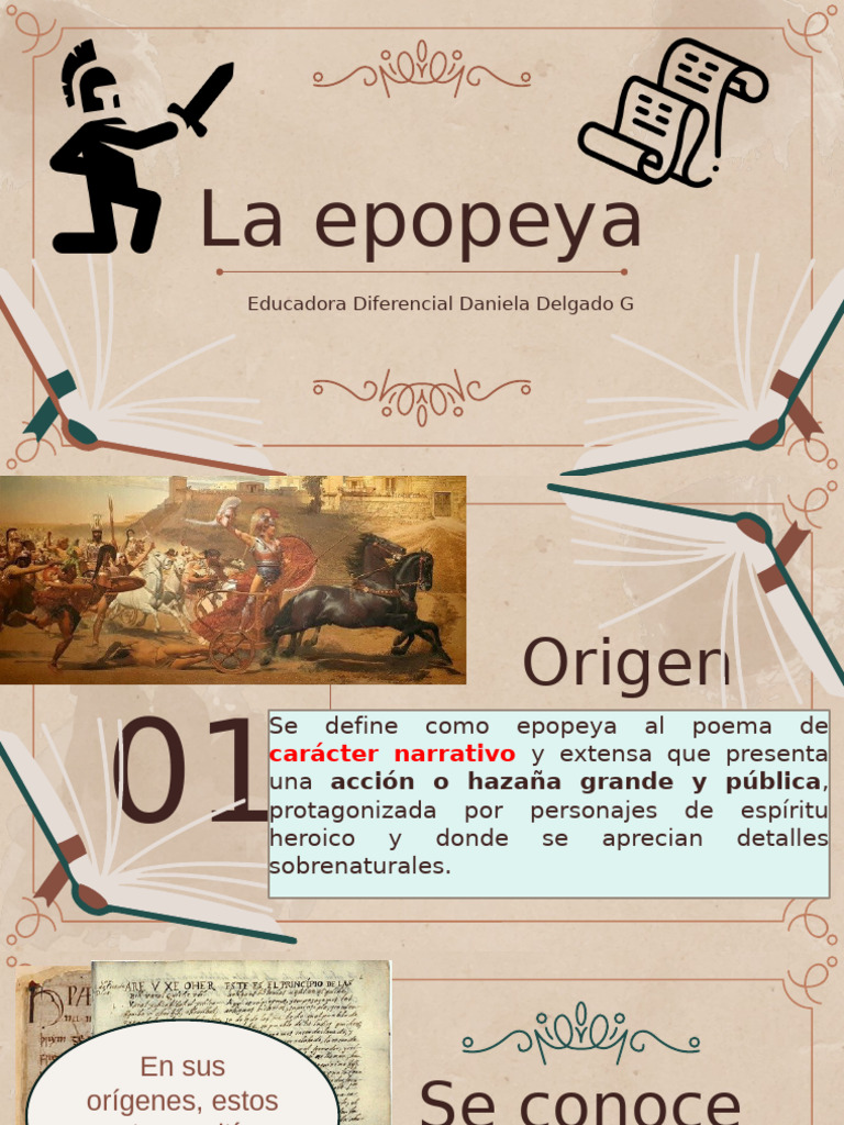 Epopeyas: Definición y Ejemplos | PDF | Poesía épica