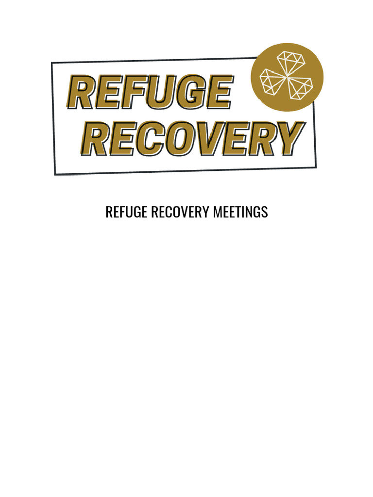 Refuge Recovery Meetings Package | PDF | Noble Eightfold Path