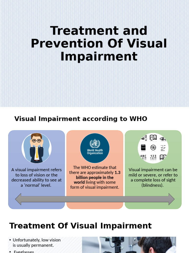 Treatment of Visual Impairment | PDF | Visual Impairment | Glasses