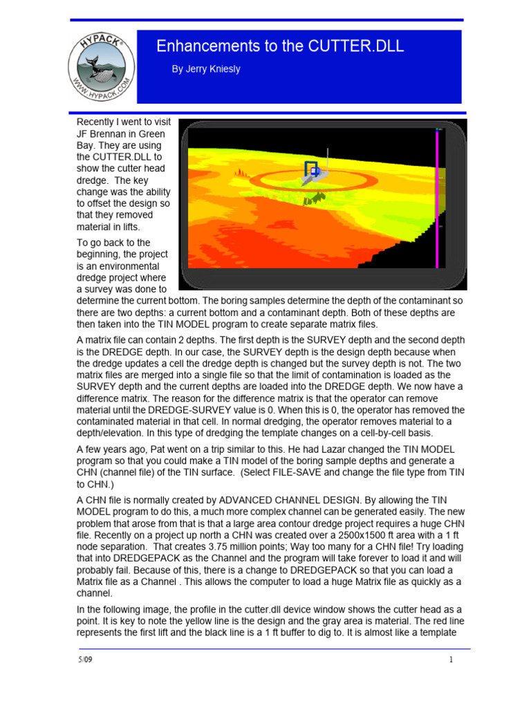 Enhancements To The Cutter Driver | PDF | Dredging | Computing