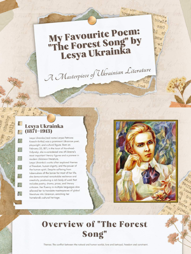 Poem The Forest Song by Lesya Ukrainka - PDF - Compressed | PDF