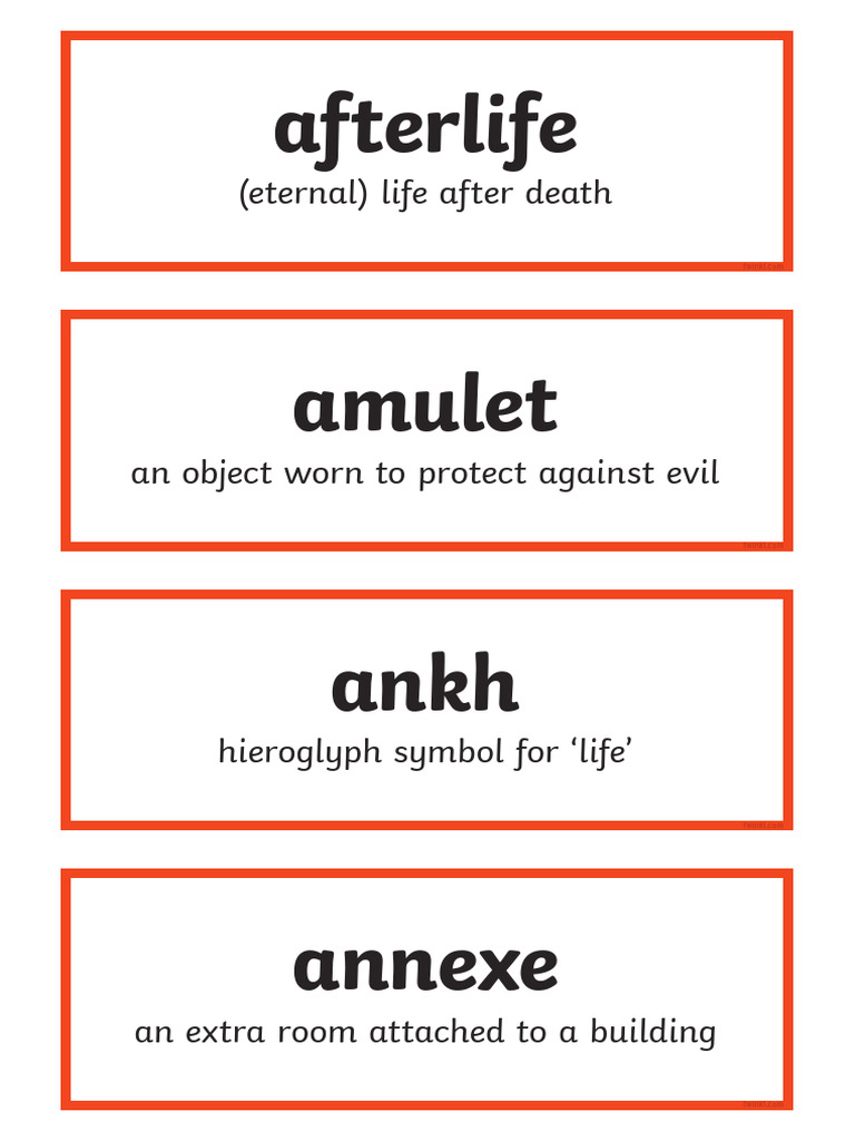 Ancient Egyptian Vocabulary Guide | PDF | Ancient Egypt | Ancient ...