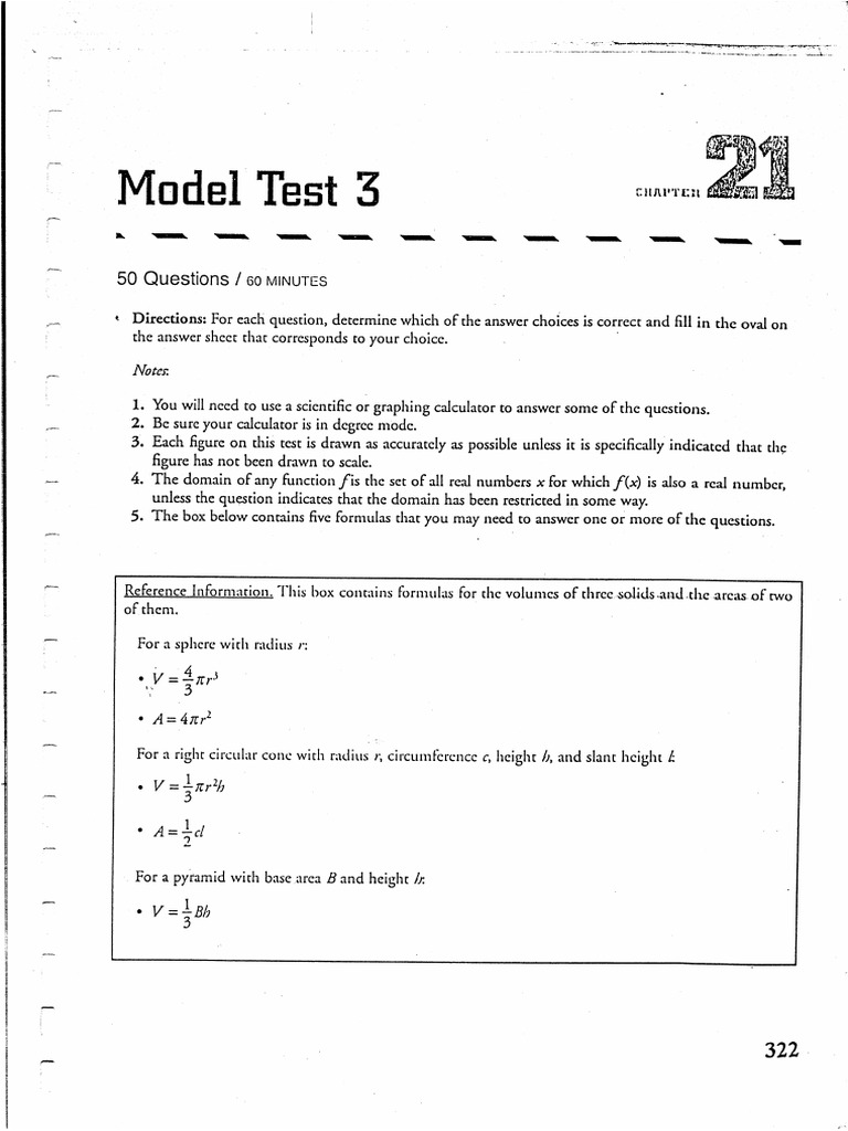Est2 Model Test 3 CH21 | PDF