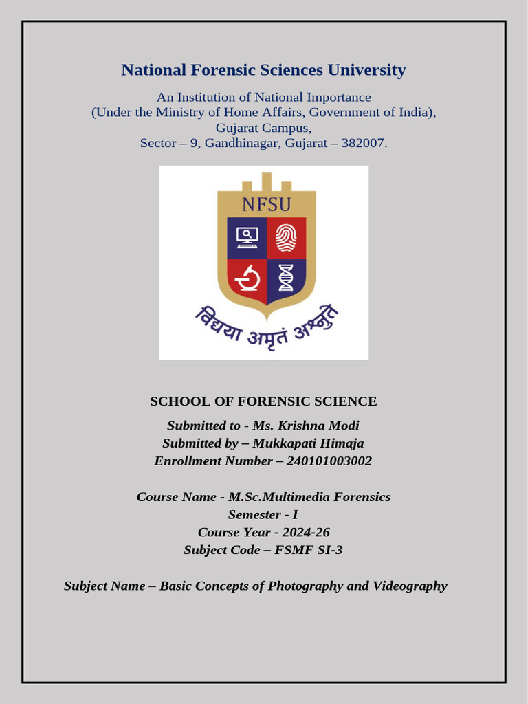 Photography Practical 5 | PDF