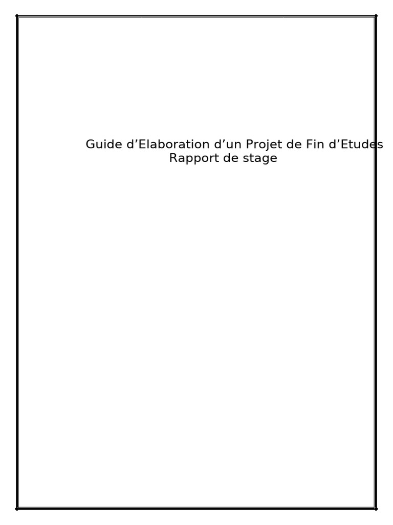 Guide PFE WORD | PDF | Contrôle interne