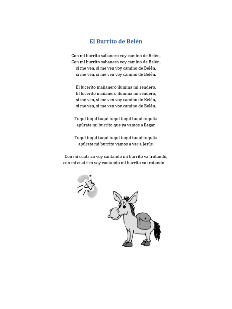 Burrito Sabanero - Letra Completa | PDF