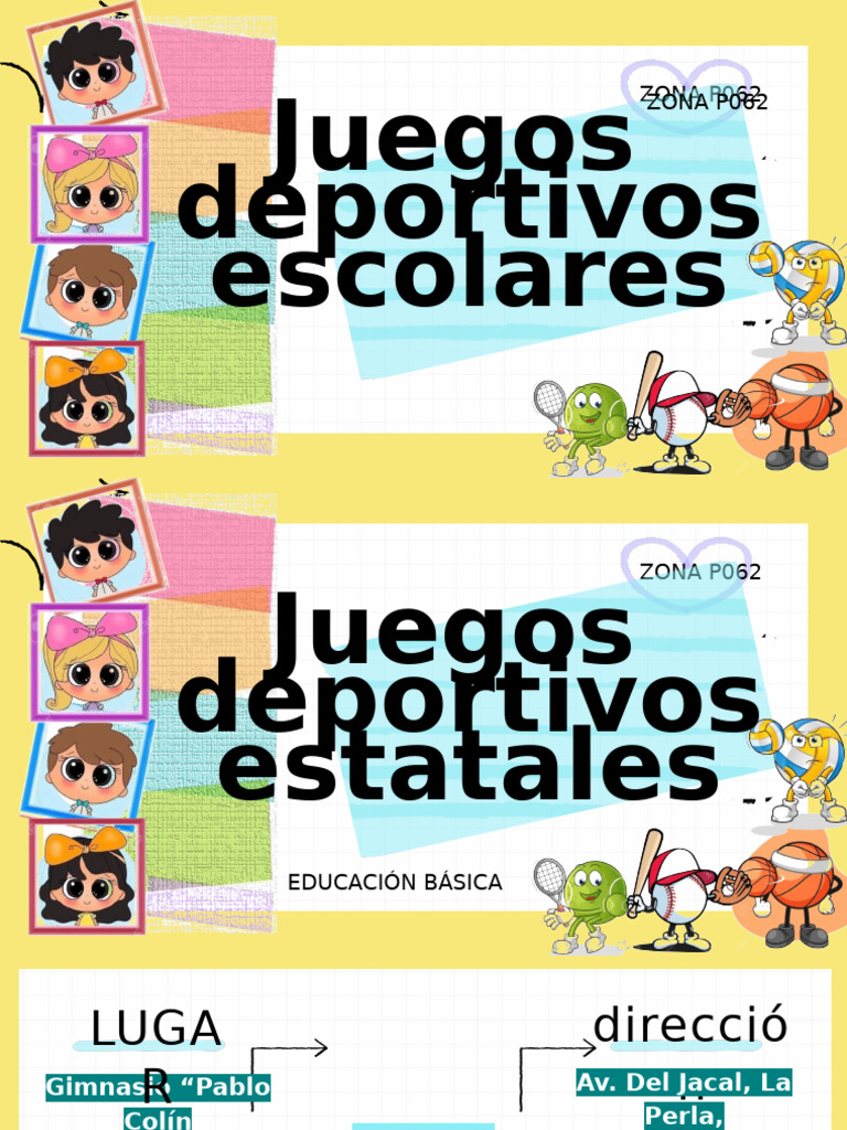 Invitación Juegos Deportivos Escolares 0125 | PDF