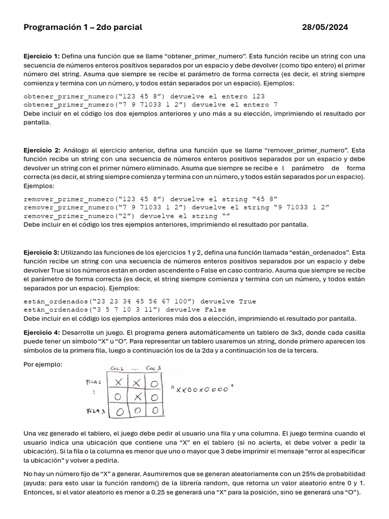 Ejercicios Parcial - String-1 | PDF | Cadena (informática) | Programación de computadoras