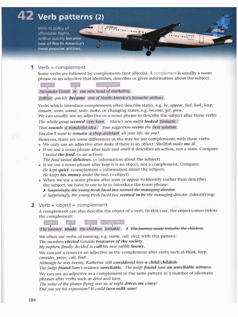 Verb Patterns 2 | PDF