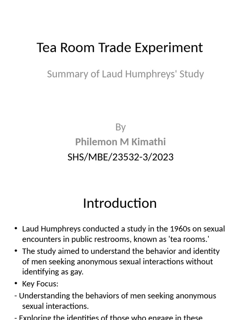 Ethics in Research: Tea Room Study | PDF | Institutional Review Board ...