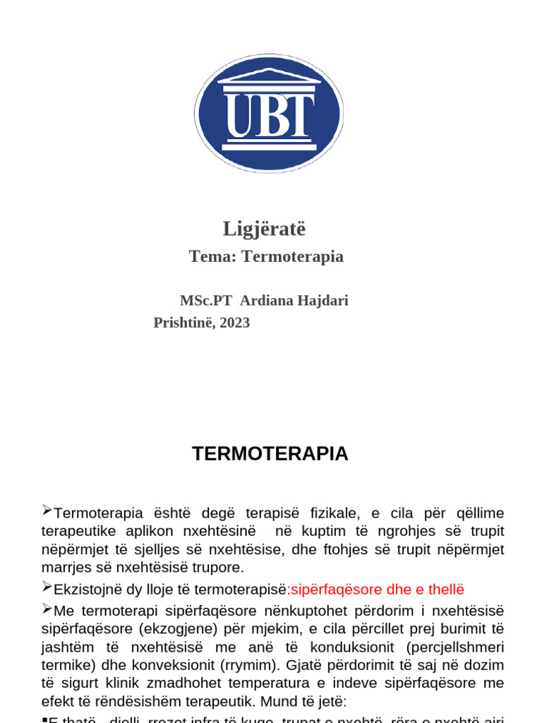 Ligjerata 5 Fizioterapi 2 | PDF