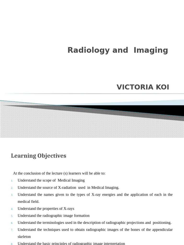 1. Introduction to Radiology and Imaging - Orthotrauma [Autosaved]-1-1-1 | PDF | Medical Imaging ...