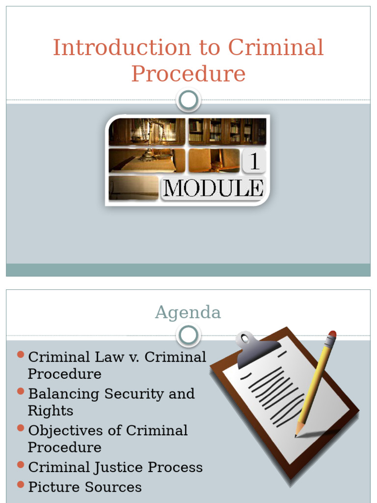 01a_Introduction to Criminal Procedure | PDF