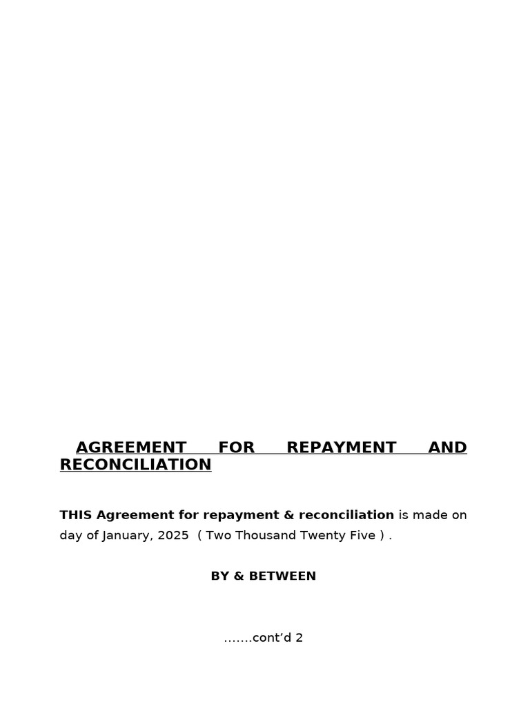 SWETA BOSE RECONCILE AGREEMENT | PDF | Cheque | Business Law