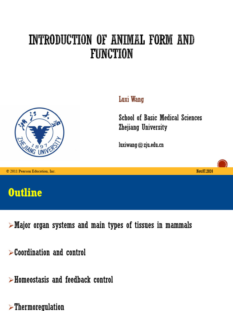 2024 The Basic Principles of Animal Form and Function-For Students 1107 ...