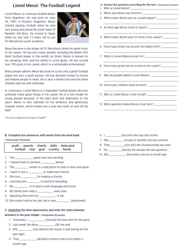 Lionel Messi Unseen | PDF | Lionel Messi