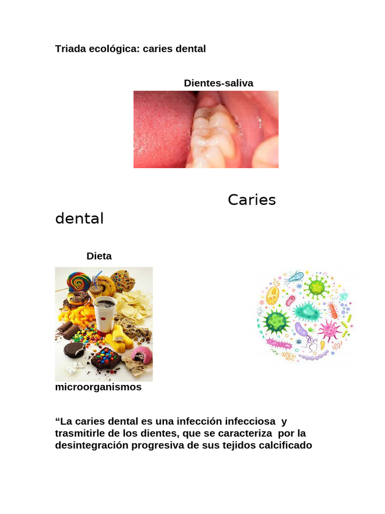 Triada ecológica de la caries dental | PDF