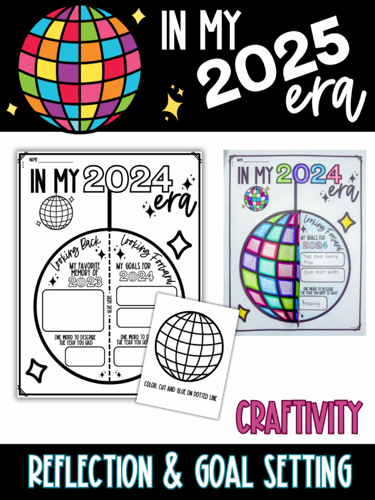 NewYearReflectionGoalSettingInmy2025EraCraftivity 1 | PDF