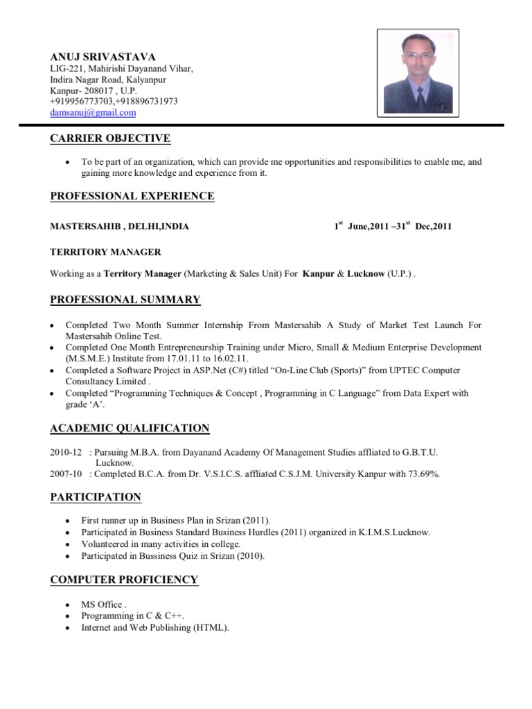 Anuj CV | PDF