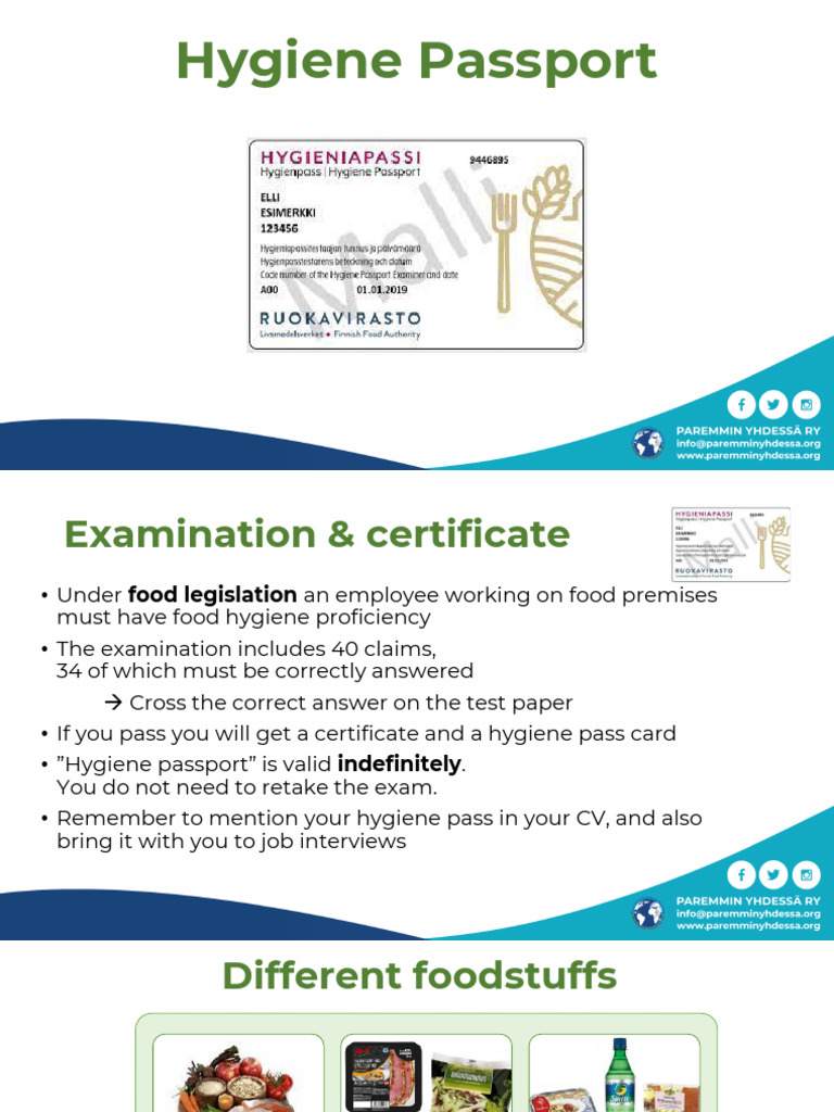 UUSI Hygieniapassi Materiaali Englanniksi 2023 | PDF | Bacteria ...