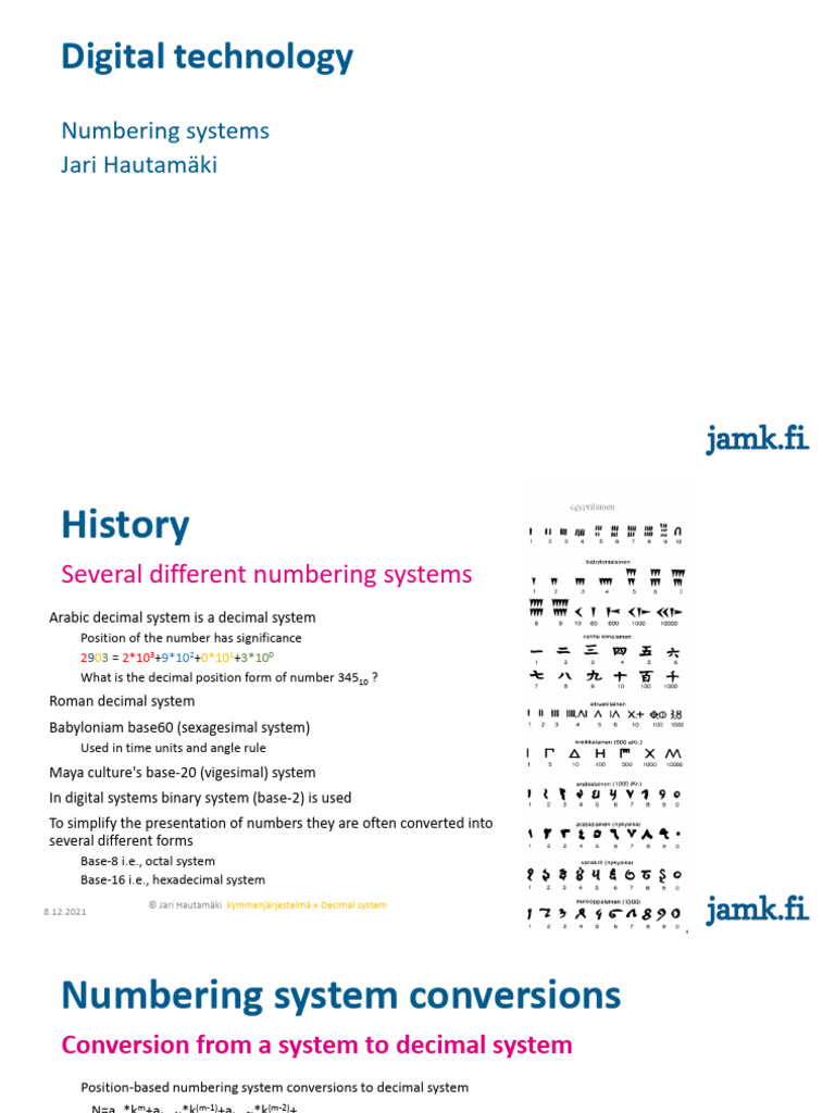 01.Numbering Systems_Basic | PDF