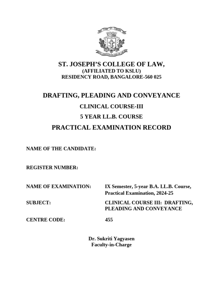 DPC - Cover Page and Certificate-BA B-1 | PDF