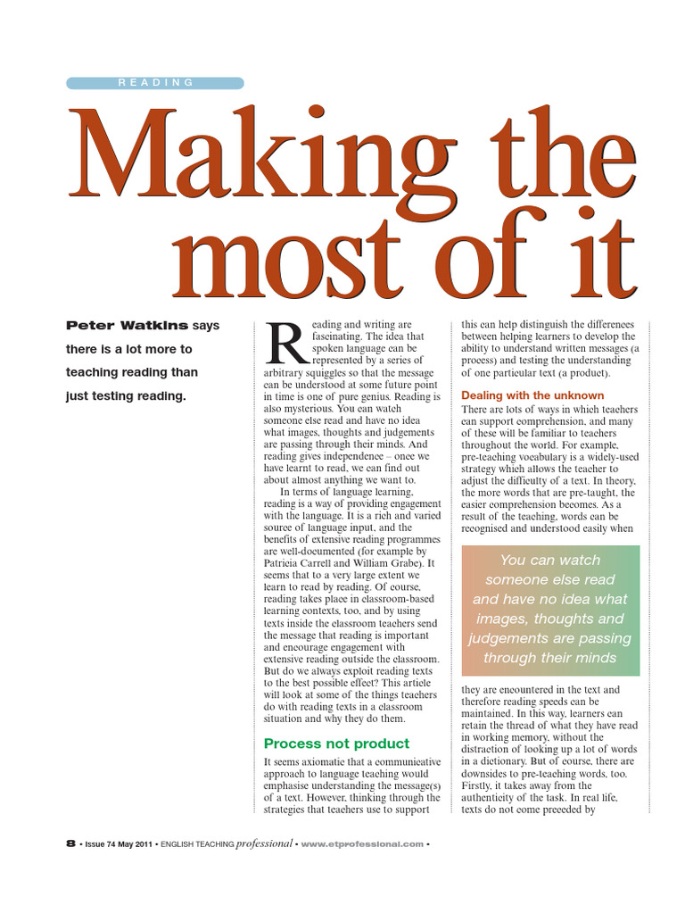 Variant 1 Article 1 | PDF | Reading Comprehension | Learning