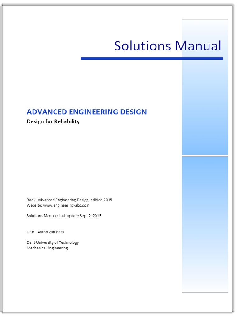 ADVANCED ENGINEERING DESIGN - PDF Free Download | PDF