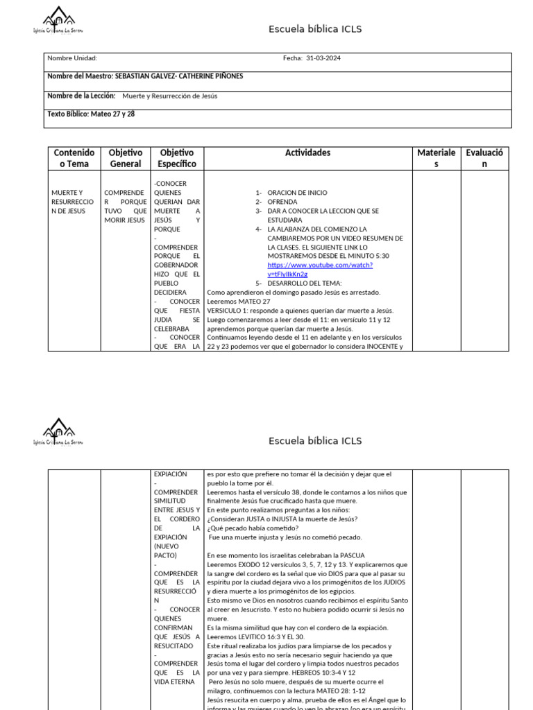 Clase 2 Muerte y Resurrección de Jesus | PDF | Jesús | La resurrección ...