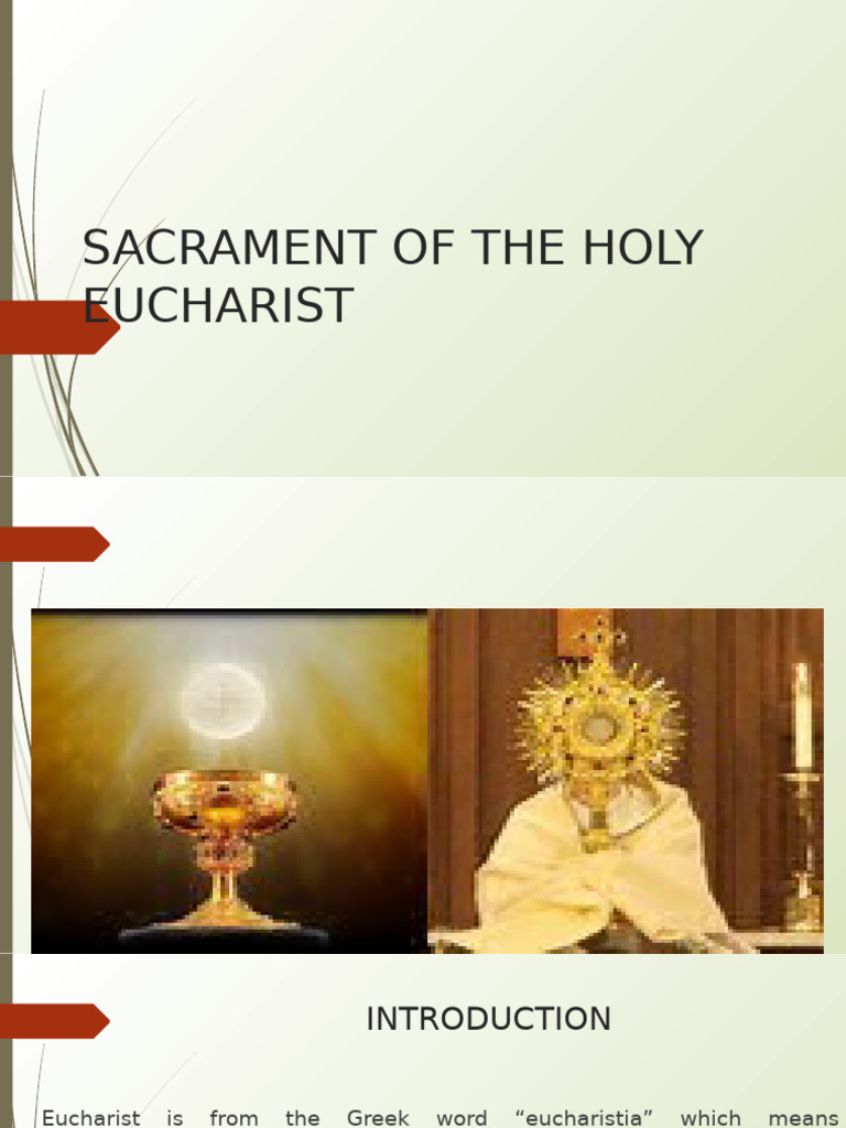 Sacrament of the Holy Eucharist (3) | PDF | Eucharist | Last Supper