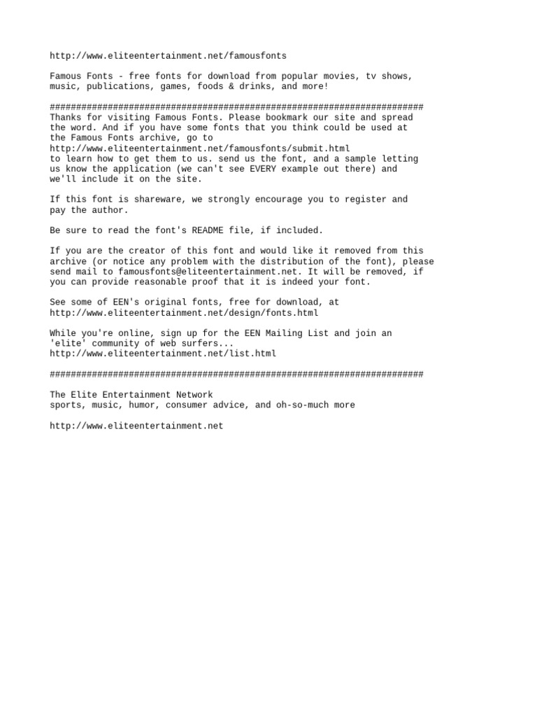 Famous Fonts | PDF