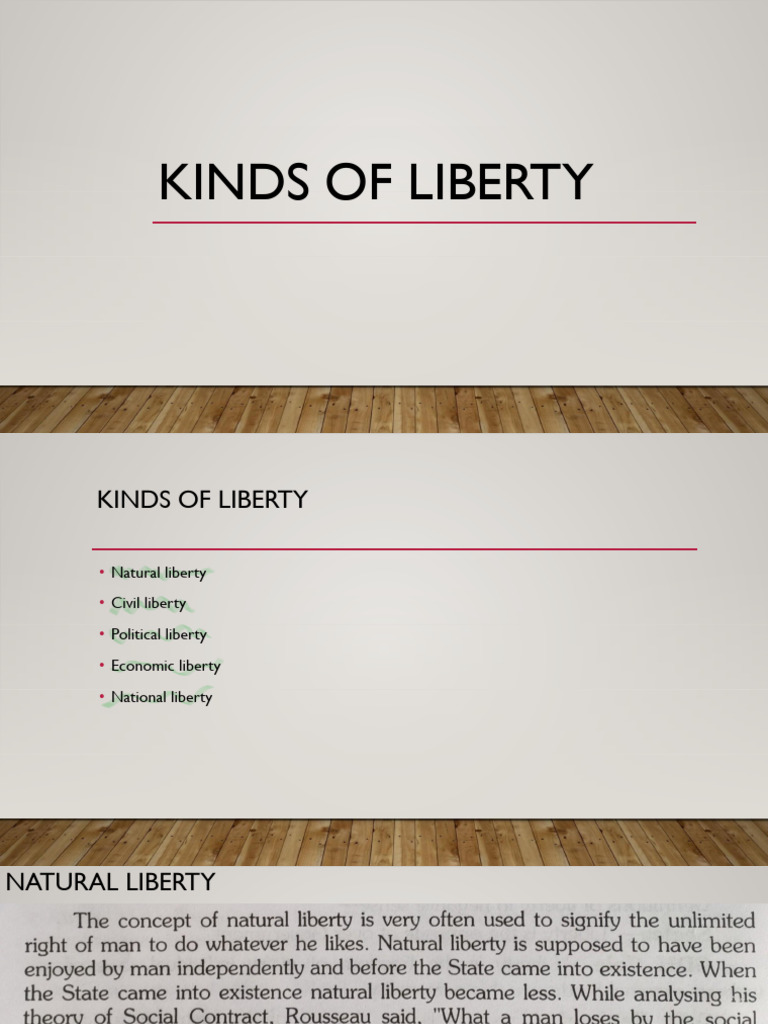 Kinds of Liberty.pptx | PDF