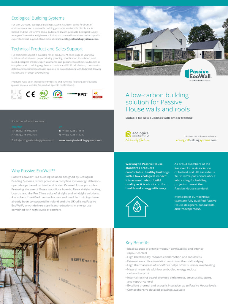 Passive EcoWall System Brochure - 3 - 05-10-2023 | PDF | Building Insulation | Framing ...