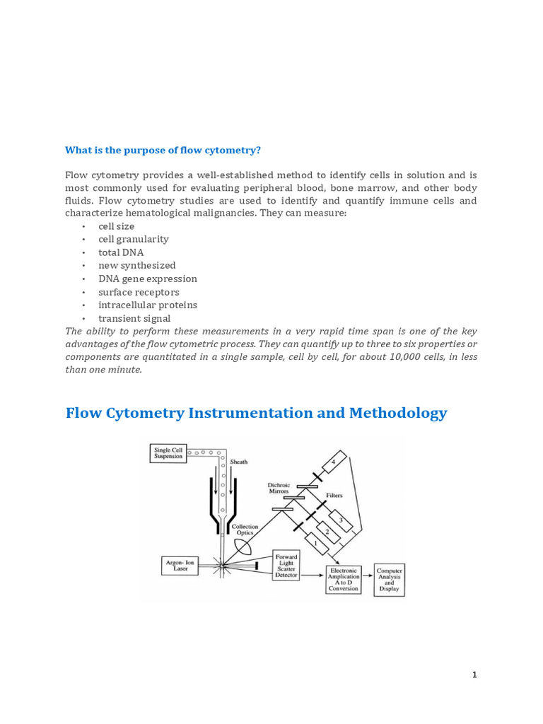FLOW CYTOMETRY - ACTIVITY hecho | PDF | Flow Cytometry | Cytometry