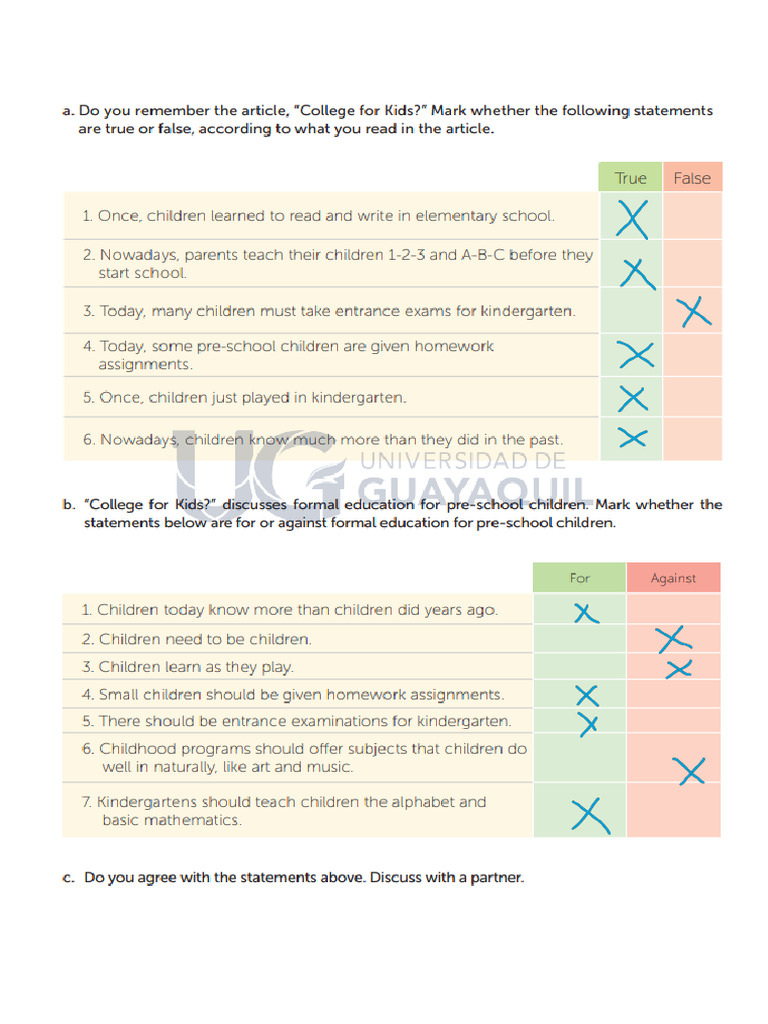 Unit 1 Workbook PG 9-10 | PDF