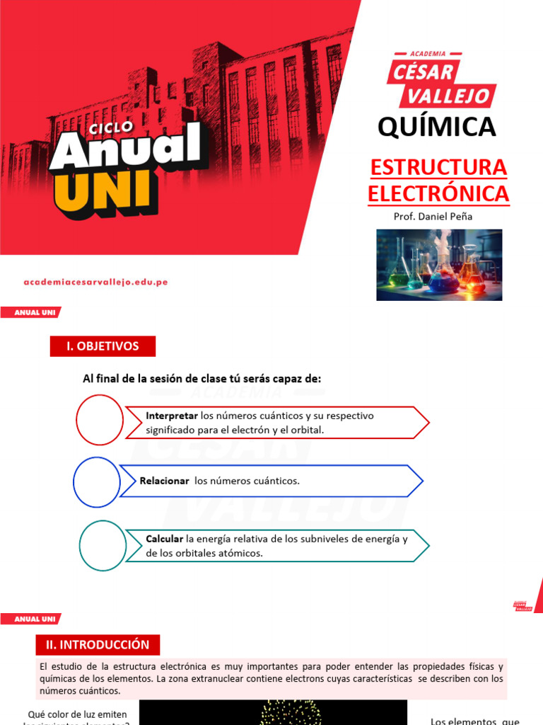 ACV-TS005-QU-Estructura electrónica | PDF | Orbital atómico | Electrón