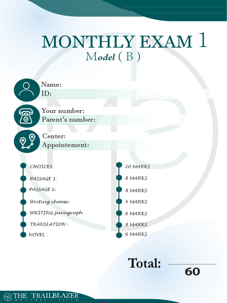 Monthly Exam with English Focus | PDF | Energy Conservation | Efficient ...