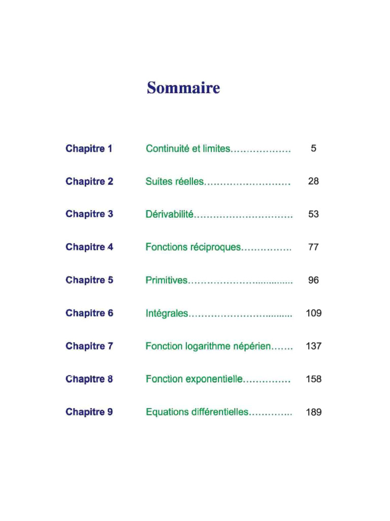 Maths Tle S Part 1 | PDF