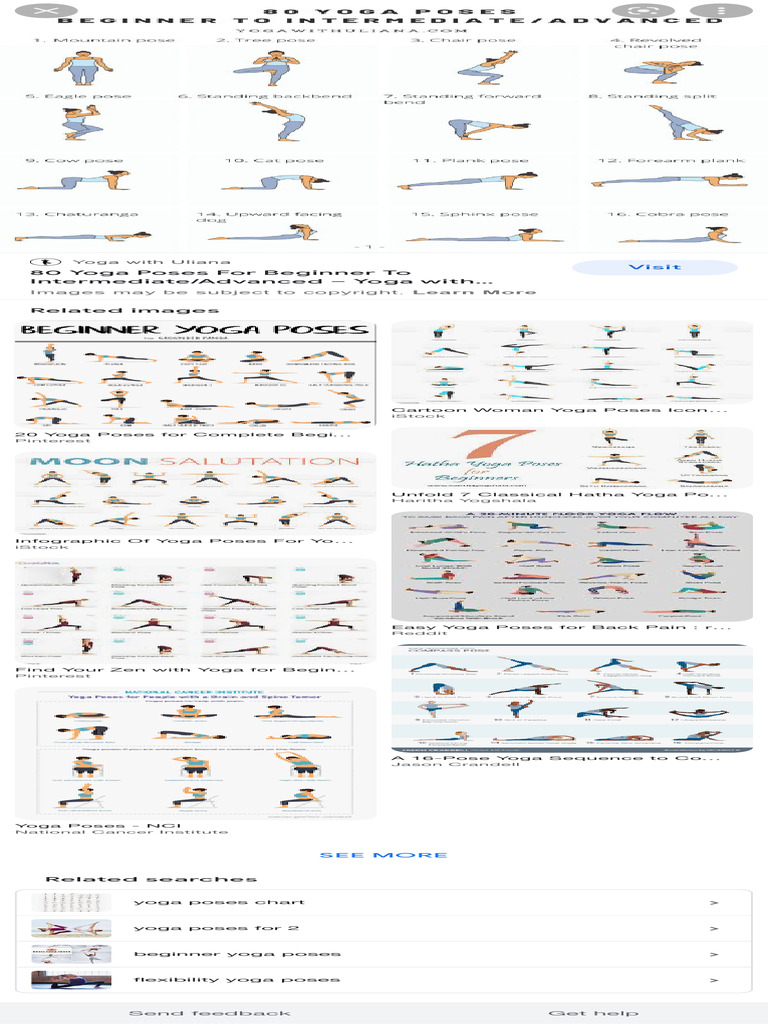 Yoga Poses - Google Search | PDF