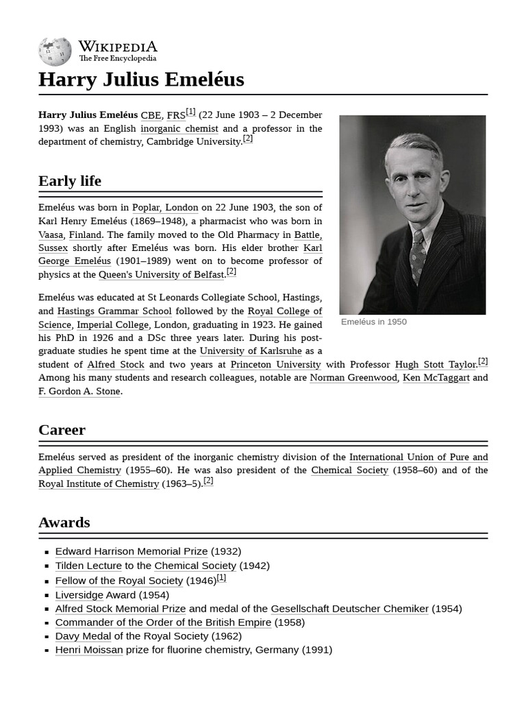 Harry_Julius_Emeléus | PDF