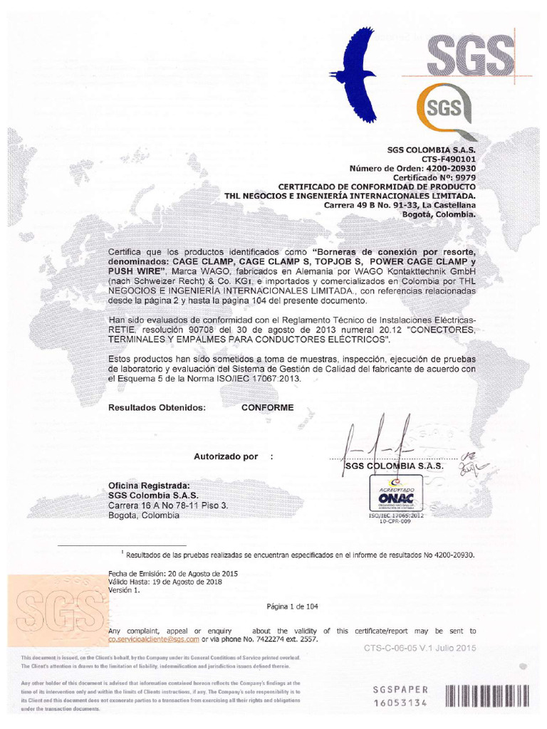 9979 SGS 2015 2018 | PDF