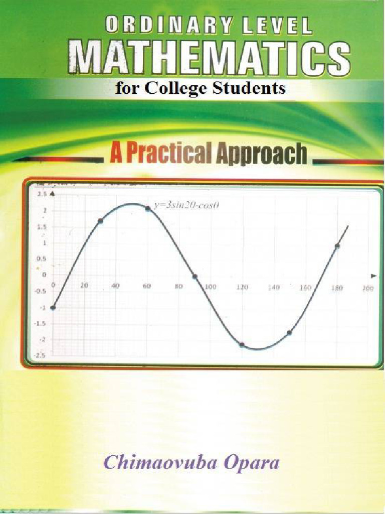 Ordinary Level Mathematics For College Students - Chimaovuba Opara ...