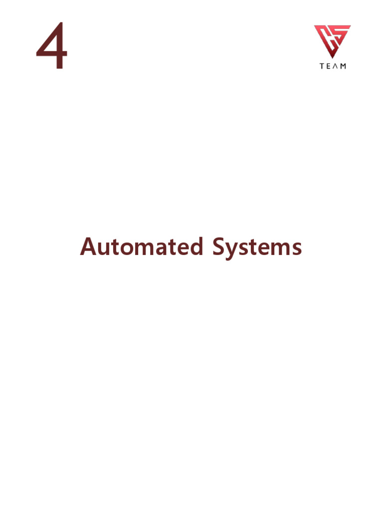 Ch4 - Automated Systems (1) | PDF | Security Alarm | Automation