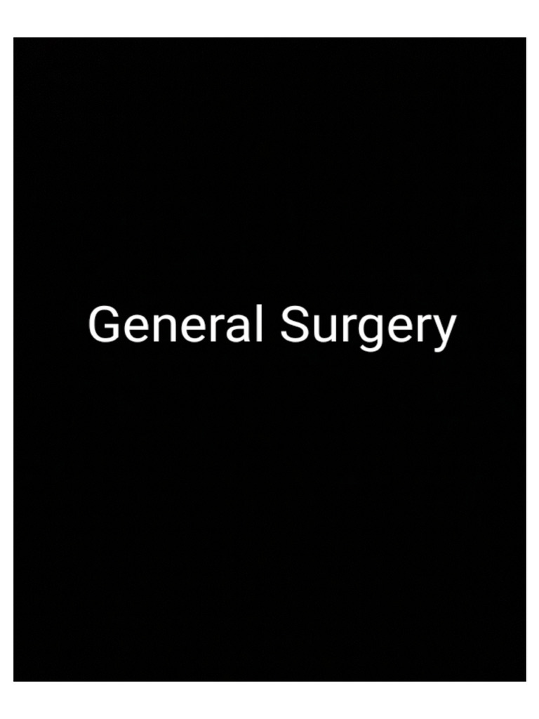 PDF 2 General Surgery | PDF
