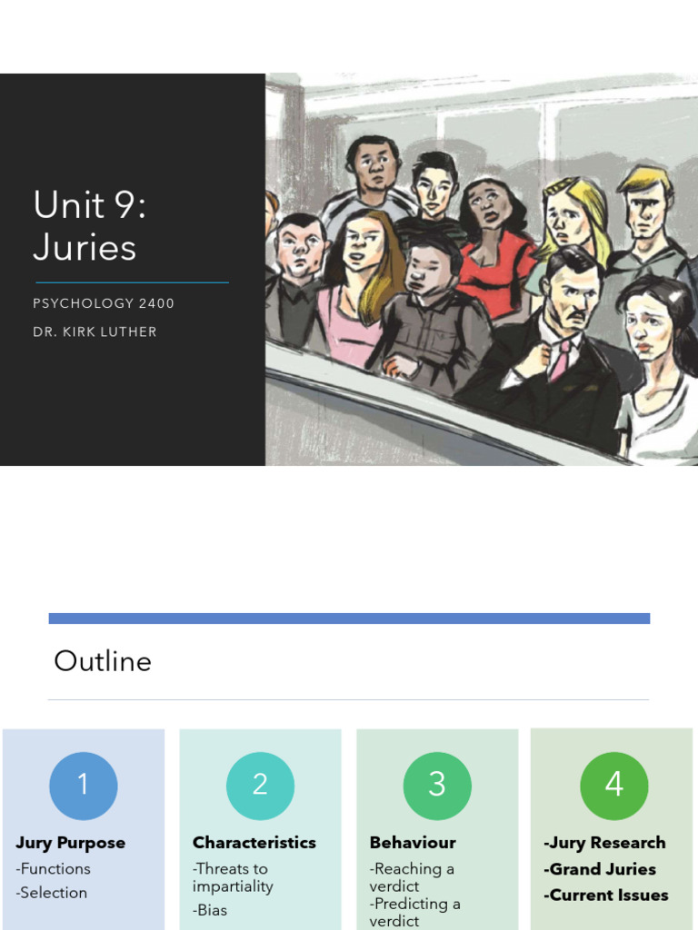 Unit 9 - Juries - Lecture slides (1 slide per page) | PDF | Criminal Justice | Crime & Violence