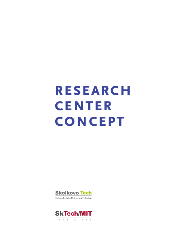 Research Centers Concept | PDF | Entrepreneurship | Innovation