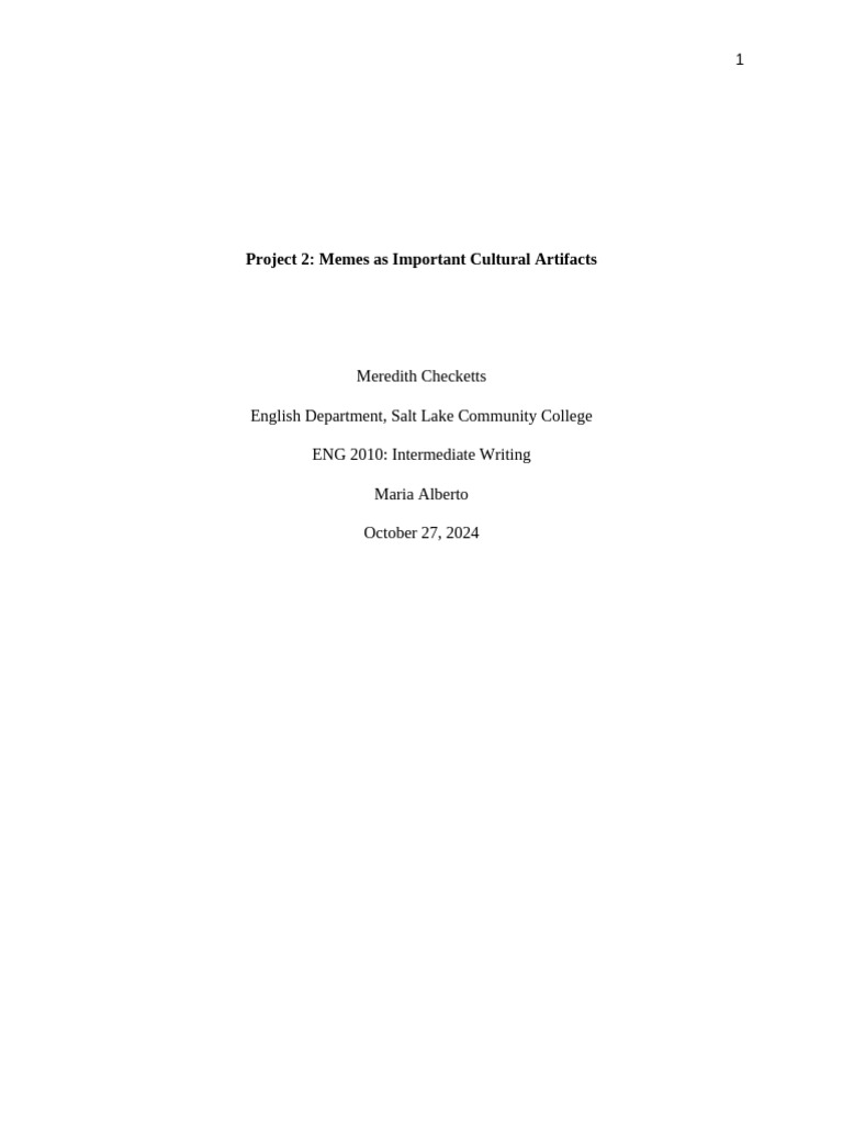 Memes as Cultural Artifacts in Society | PDF | Social Media | Popular ...