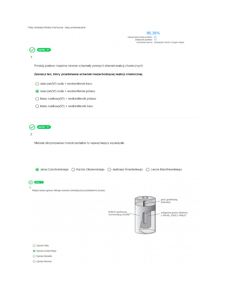 2022 Etap I Przedmaturalne | PDF