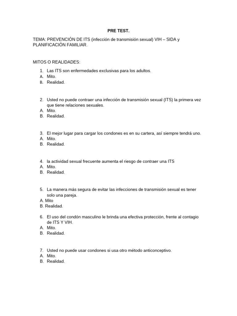 Pre Test-Pos Test | PDF