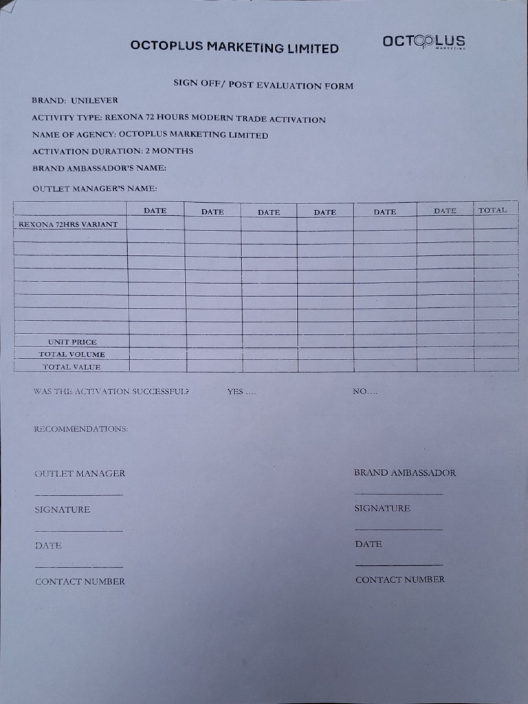 Octoplus Sign Off | PDF